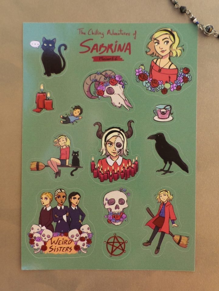 Sabrina - Sticker sheet ⋆ Miriam Illustration Shop