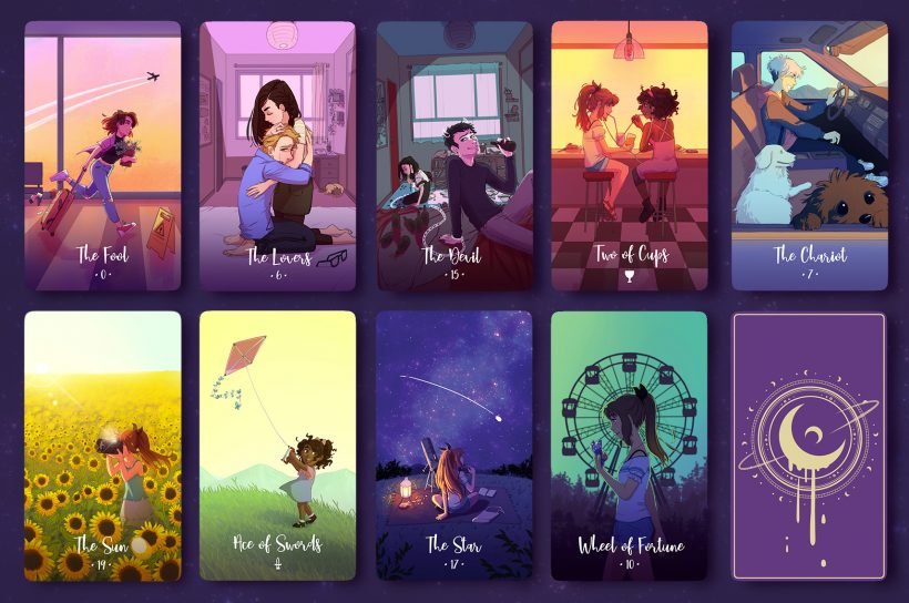 Cosmic Cycles Tarot, a modernized tarot ⋆ Miriam Illustration Shop